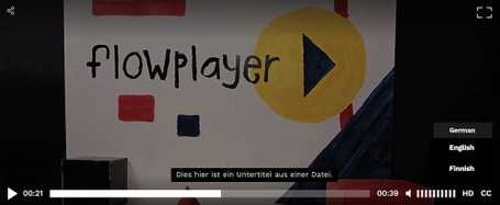 Translations in Wowza Flowplayer